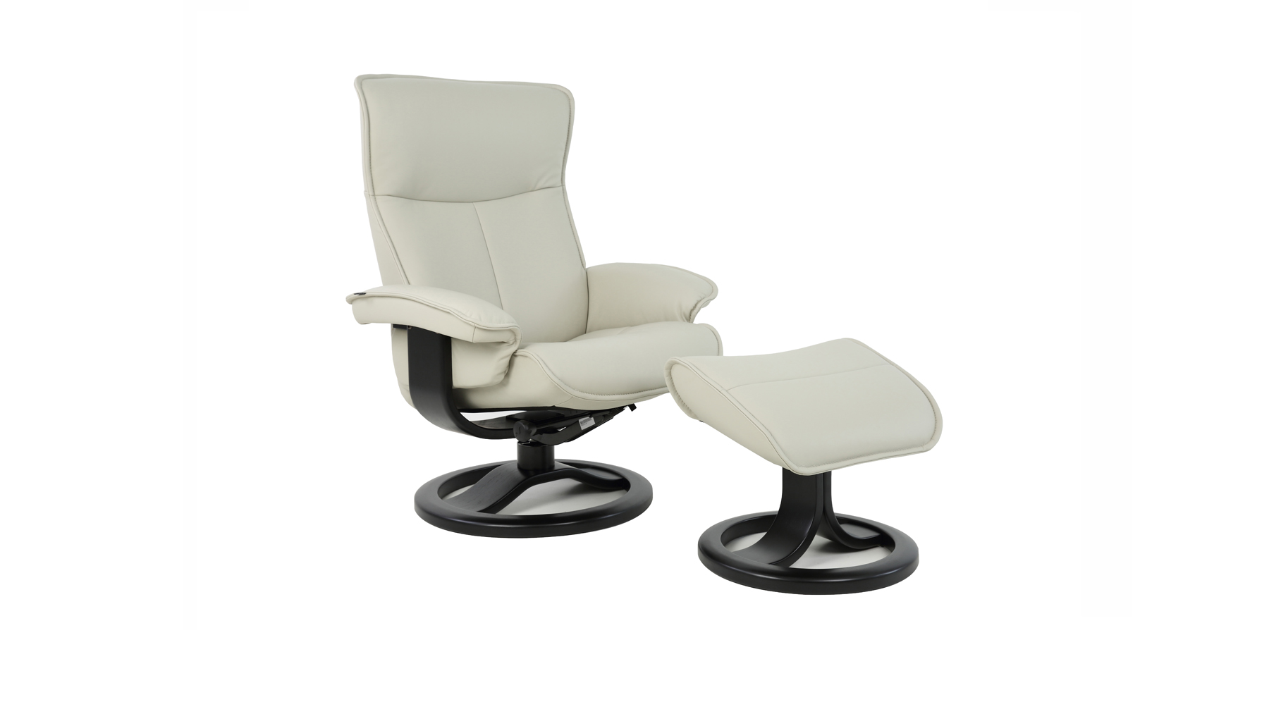 Fjords Scandinavian Style Fabric and Leather Recliners